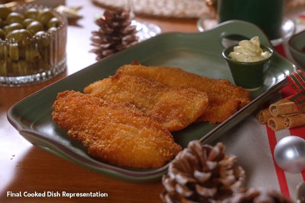 Breaded Tilapia Fillet with Mustard Butter (220g Pack) | Hyderabad