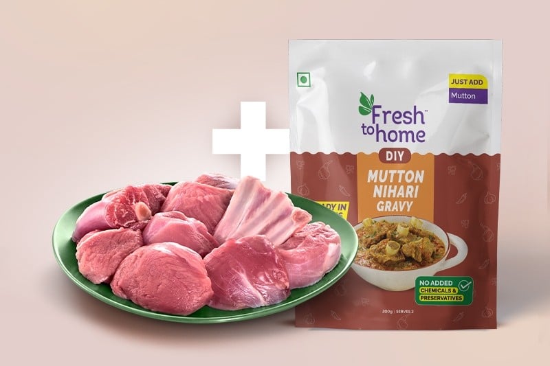 Combo: (Premium Tender Goat Curry Cut 480g + Mutton Nihari Ready-To ...
