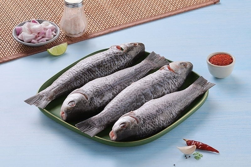 Chara Pona / Baby Rohu - Whole Cleaned (480g to 500g Pack) : Buy online ...