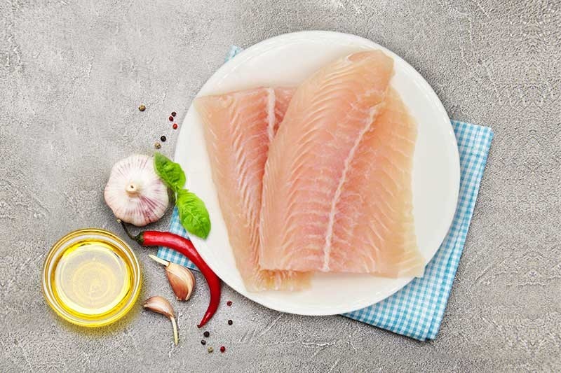 Fresh Indian Baasa / Pangasius / Pangas - Fillet (180g to 200g Pack ...