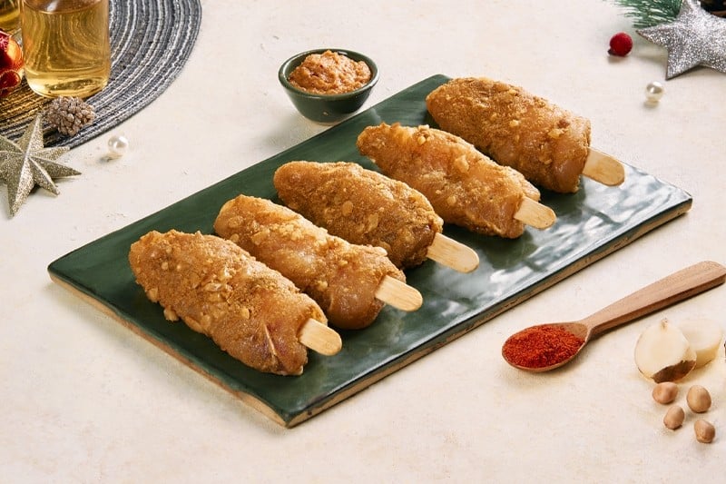 Chicken Satay with Peanut Dip (270g Pack) : Buy online | freshtohome.com