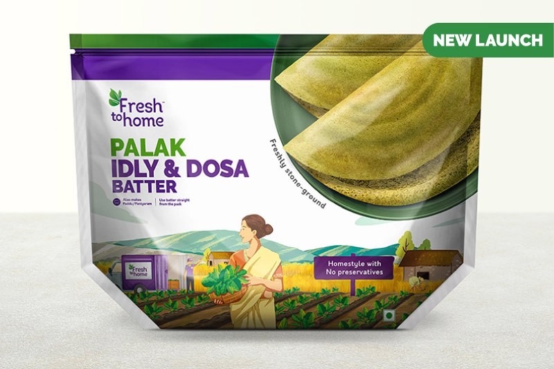 Palak Idly / Dosa Batter - 1kg Pack : Buy online | freshtohome.com
