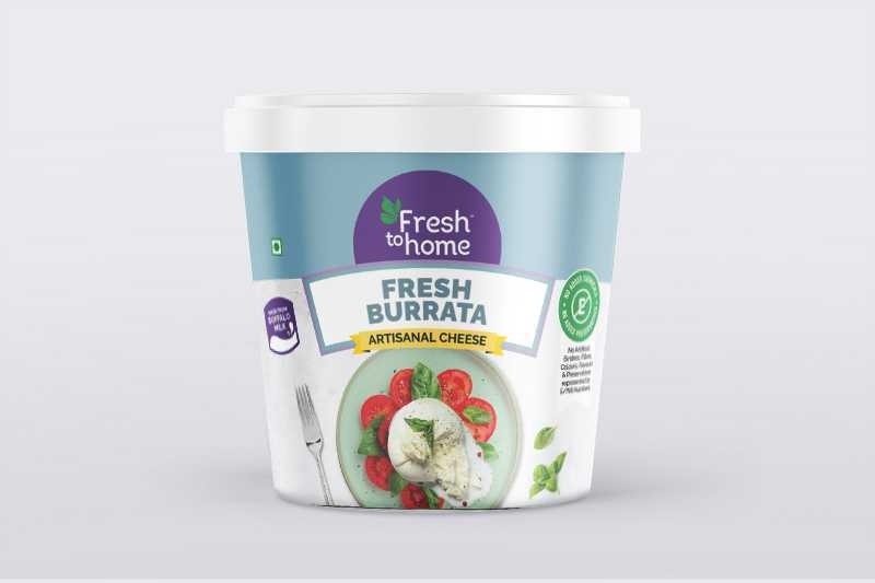Fresh Burrata Cheese (250g Pack) : Buy online | freshtohome.com