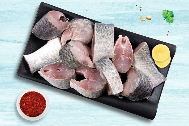 Grey Mullet / Thirutha/ Bhangor (Small) - Curry Cut ( May include head ...