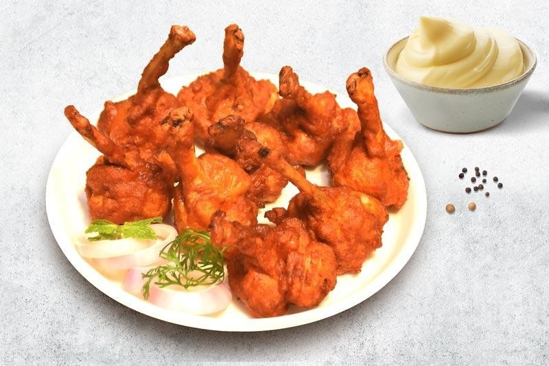 Spicy & Crispy Chicken Lollipops (300g Pack) : Buy online | freshtohome.com