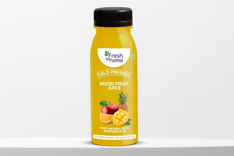 Cold Pressed Mixed Fruit Juice (200ml Bottle) : Buy online ...
