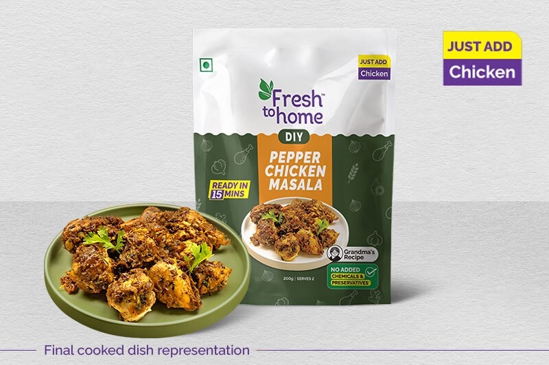 DIY Pepper Chicken Masala (200g Pack) : Buy online | freshtohome.com