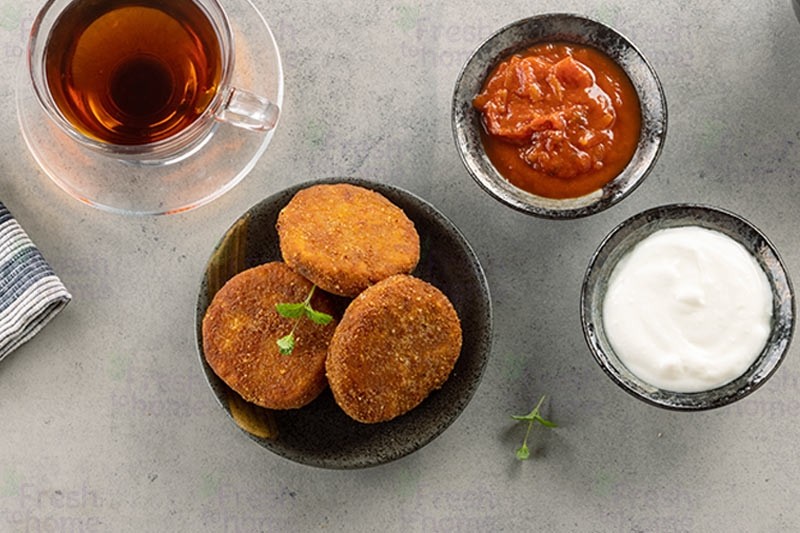 Vegetable Cutlets - Pack of 4 : Buy online | freshtohome.com