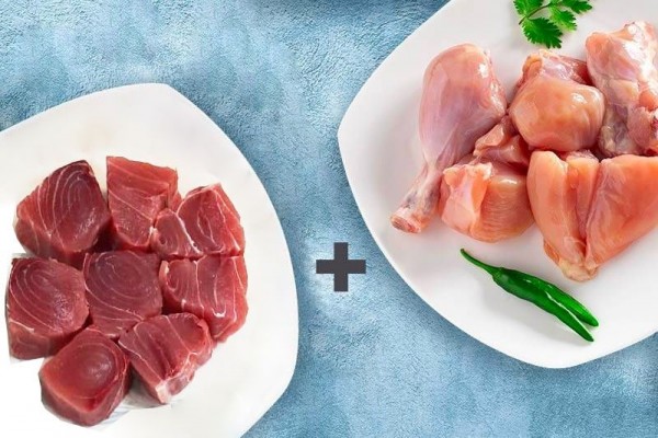 Combo: (1kg of Premium Chicken Skinless Curry Cut + 500g Sail Fish ...