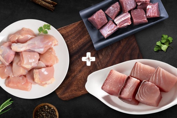 Triple Combo: (500g Premium Chicken Skinless Curry Cut + 500g Seer Fish ...