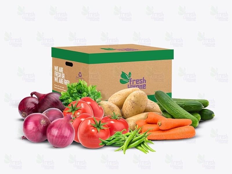Basic Fresh Veggies Box - Approx 4kg : Buy online | freshtohome.com