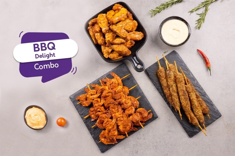 BBQ Delights Combo ( Serves 4-6) : Buy online | freshtohome.com