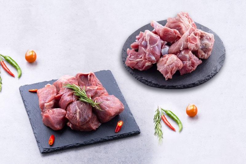 Combo Pack: (1kg Red Meat Curry Cut Boneless (PK) + 500g Indian Mutton ...