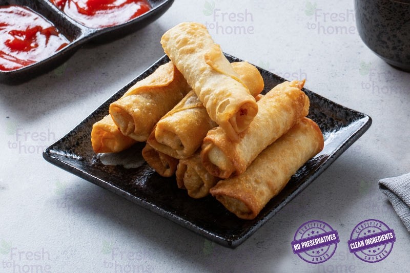 Cheese Spring Roll - Pack of 8 : Buy online | freshtohome.com