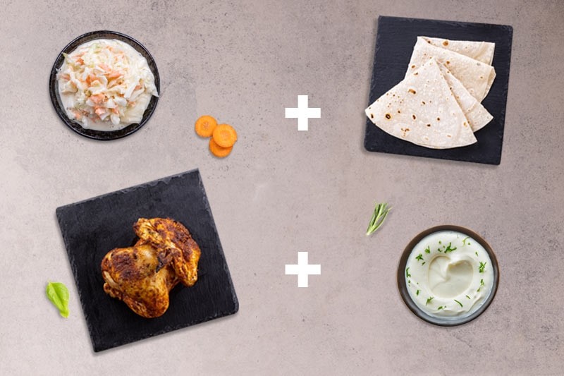 Roasted Chicken Combo : Buy online | freshtohome.com