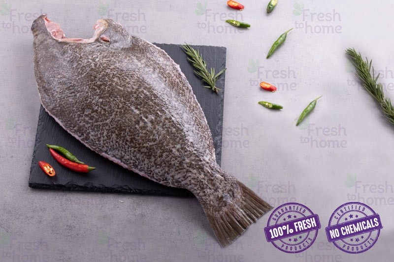 Halibut / Ayiram Palli - Whole cleaned : Buy online | freshtohome.com