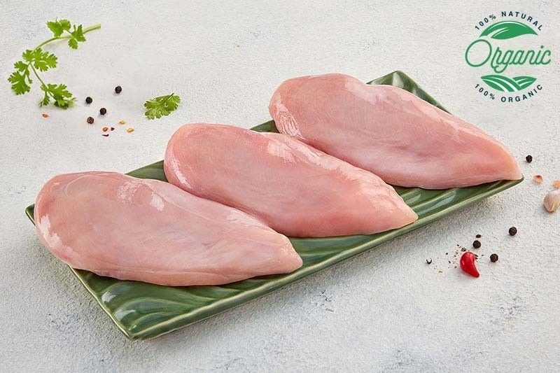 Organic Premium Chicken Breast Fillet - Pack of 500g : Buy online ...