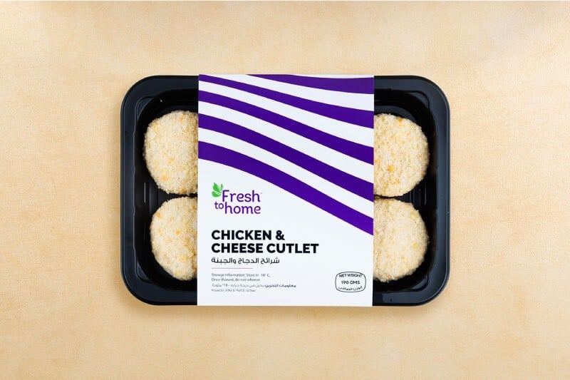 Chicken & Cheese Cutlet - Pack of 4 : Buy online | freshtohome.com