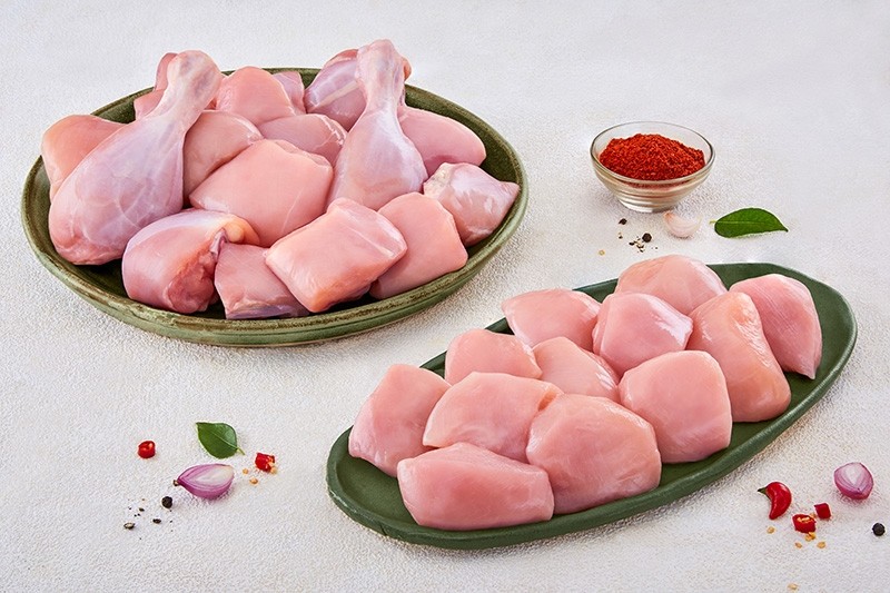 Combo: (500g Chicken Skinless Curry Cut + 500g Boneless Chicken Cubes ...