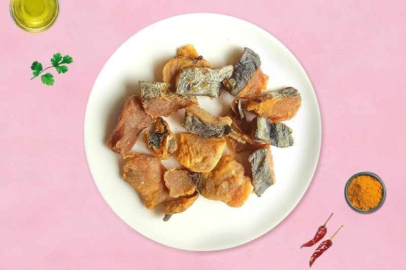 Dry Seer Fish Cubes Whole Salted (100g Pack) : Buy online | freshtohome.com